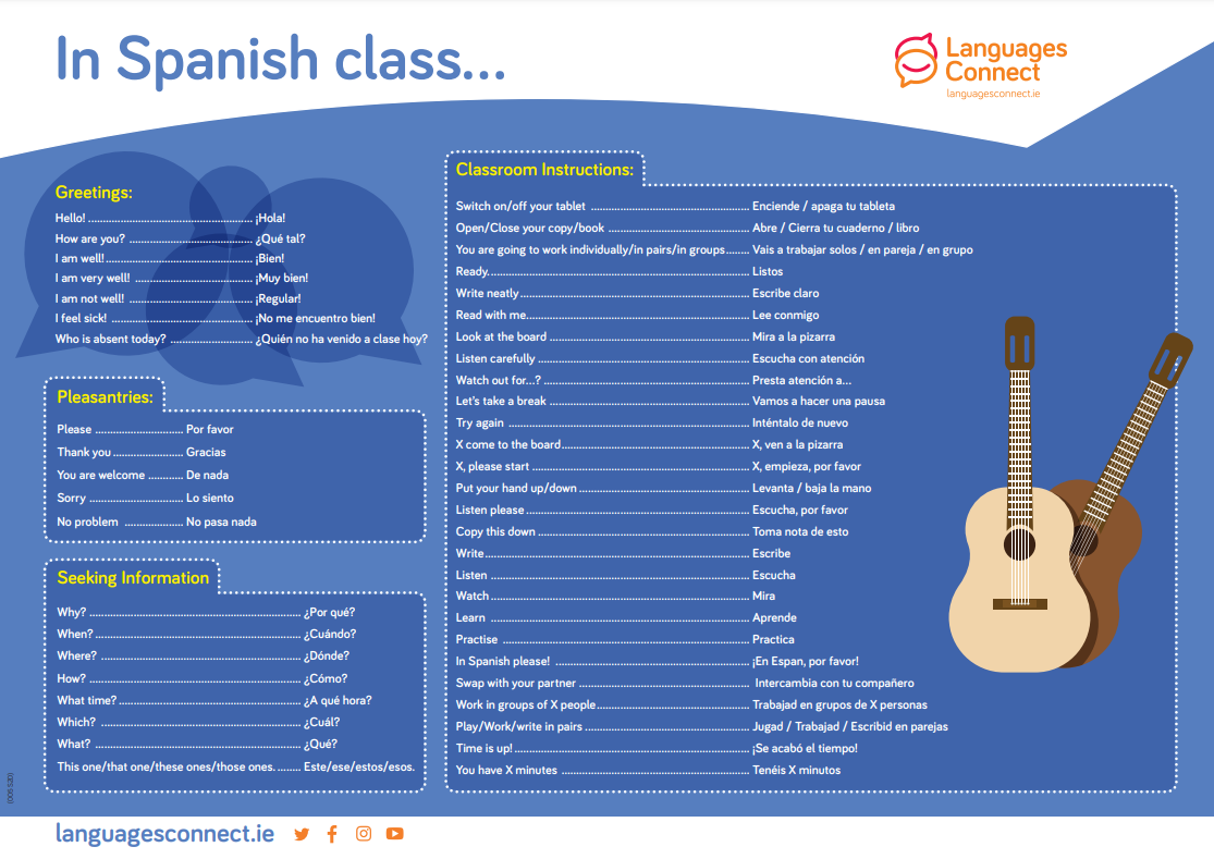 Language Mats for the Classroom | Languages Connect