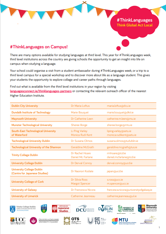 #ThinkLanguages Downloads | Languages Connect