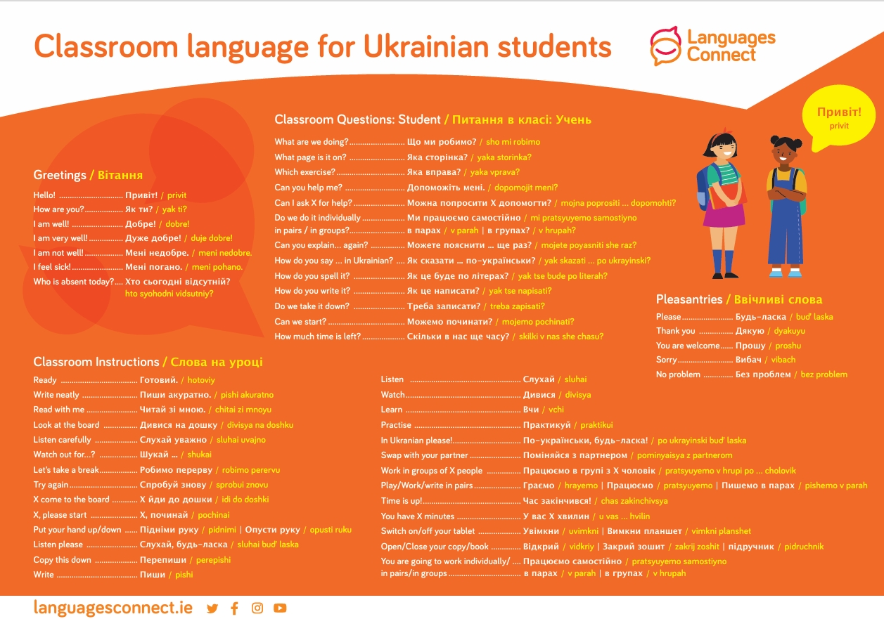 Language Mats for the Classroom | Languages Connect